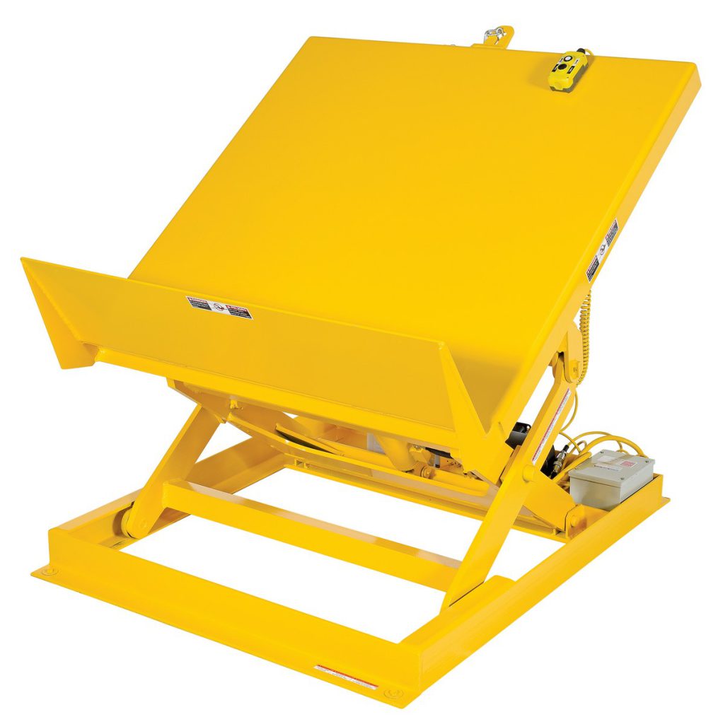 Steel Ergonomic Lift/Tilt Table 48 In. x 48 In. 230 Volt 1 Phase 2,000 ...